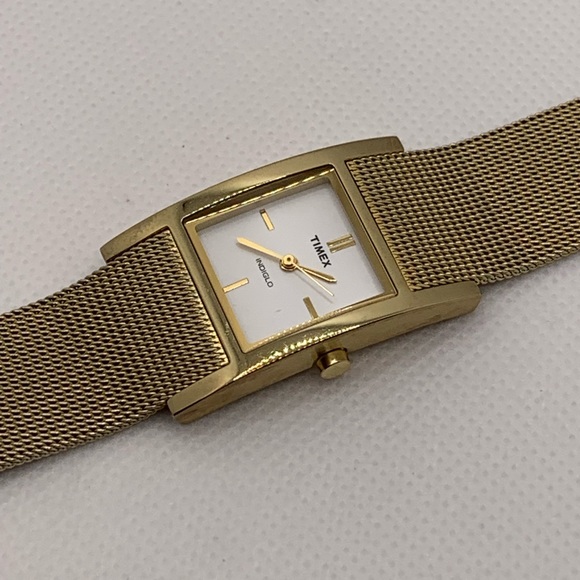 Timex | Accessories | Timex Indiglo Gold Tone Case And Mesh Bracelet ...